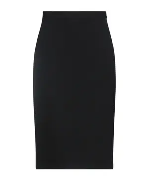 Burberry Solid Color Bodycon Skirt - Black