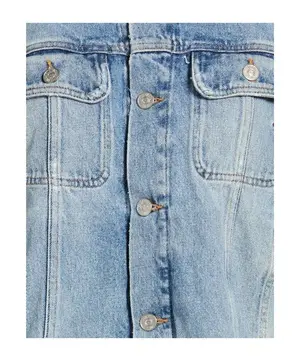 DIESEL® Distressed Light Wash Denim Trucker Jacket