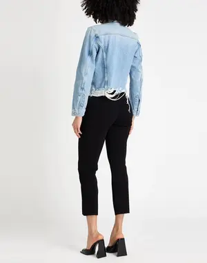 DIESEL® Distressed Light Wash Denim Trucker Jacket