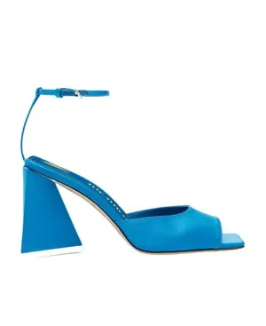 Attico Piper Open-toe High-heeled Sandals With Ankle Strap - Blue