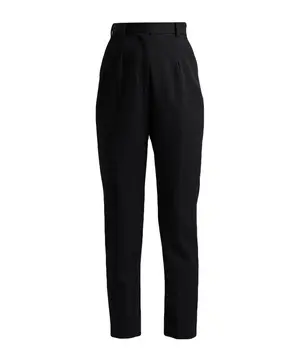 Dolce & Gabbana Flannel Trousers With Satin Trims
