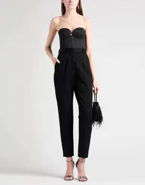 Dolce & Gabbana Flannel Trousers With Satin Trims