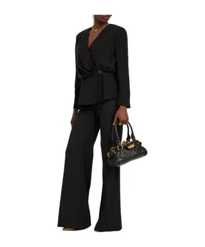 Chloé Draped Woven Wrap Blouse
