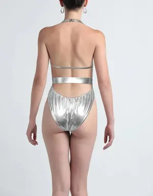 Dolce & Gabbana Metallic Halterneck One-piece Swimsuit