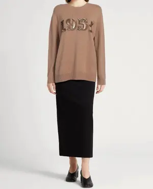 Max Mara Sequined Long Sleeve Sweater