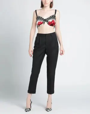 Dolce & Gabbana Sleeveless Floral Polka Dot Top