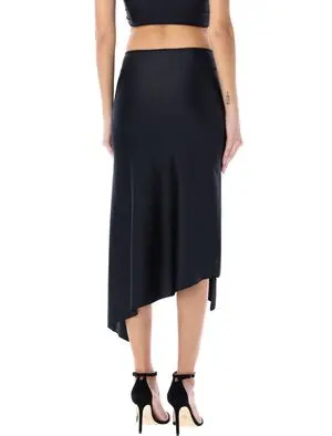 Coperni High-waisted Floral Embellished Skirt
