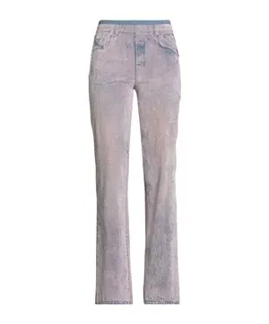 DIESEL® Two-tone Velvet Wide-leg Pants