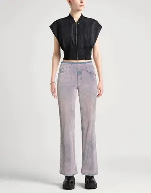 DIESEL® Two-tone Velvet Wide-leg Pants