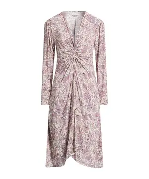 Isabel Marant Étoile Midi Dress With Long Sleeves And V-neck - Pink