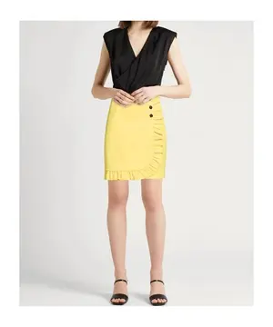 Tory Burch Ruffled Skirt With Snap Button Detail
