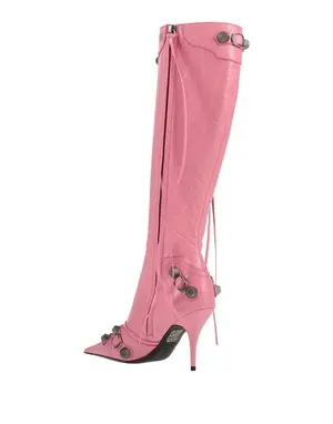 Balenciaga Shiny Pointed-toe Leather Boots