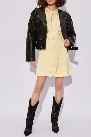 Zadig&Voltaire Rhodri Pleat Detailed Mini Dress