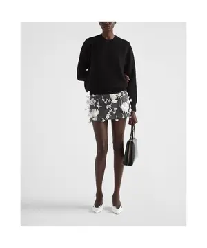 Prada Long-sleeved Crewneck Knitted Jumper