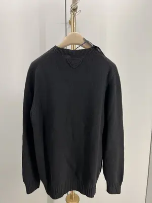 Prada Long-sleeved Crewneck Knitted Jumper