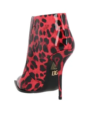 Dolce & Gabbana Leopard Print Ankle Boots