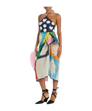 Jacquemus Polka Dot High Neck Swimsuit