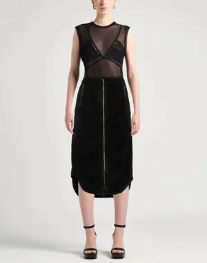 DIESEL® Corduroy Asymmetrical Midi Skirt