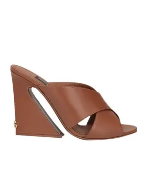 DOLCE & GABBANA Minimalist Leather Sandals