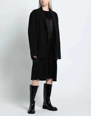 Balenciaga Solid Color Satin Long Sleeve Dress