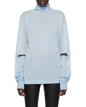 Helmut Lang Cut-out High-neck Sweater