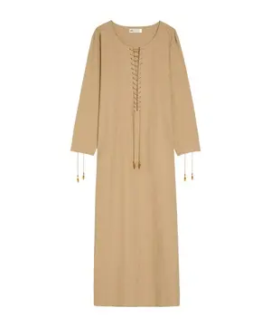 Tory Burch Linen Crew Neck Dress