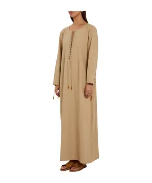 Tory Burch Linen Crew Neck Dress