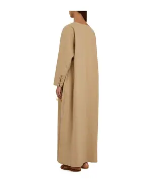 Tory Burch Linen Crew Neck Dress
