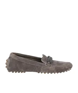 Brunello Cucinelli Fashionable And Simple Loafers - Gray