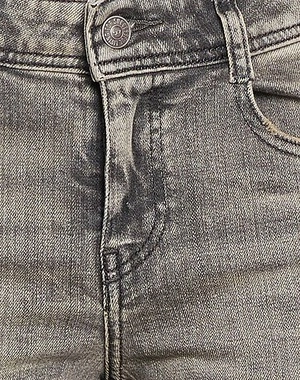 DIESEL® Stretch Denim Flared Pants - Gray