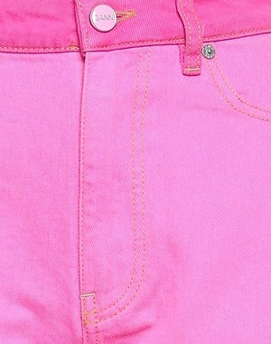 GANNI Two-tone Woven Shorts