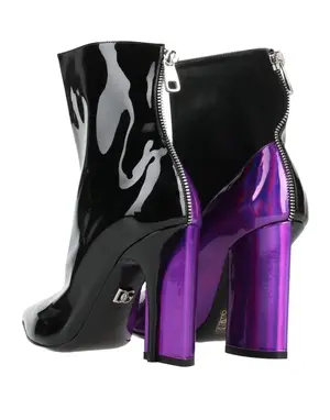 Dolce & Gabbana Two-tone Patent Leather Ankle Boots