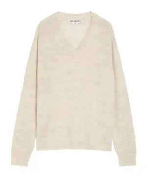Our Legacy V-neck Knit Sweater - Nude
