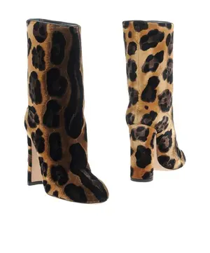 Dolce & Gabbana Leopard-print Ankle Boot - Black