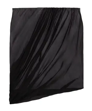 Helmut Lang Layered Silk Miniskirt