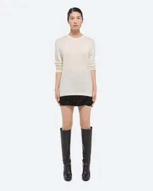 Helmut Lang Layered Silk Miniskirt