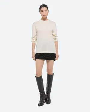Helmut Lang Layered Silk Miniskirt