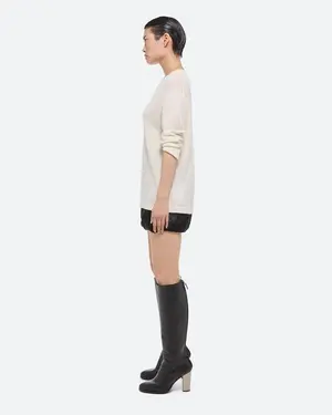 Helmut Lang Layered Silk Miniskirt