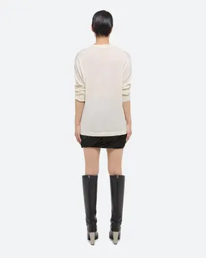 Helmut Lang Layered Silk Miniskirt