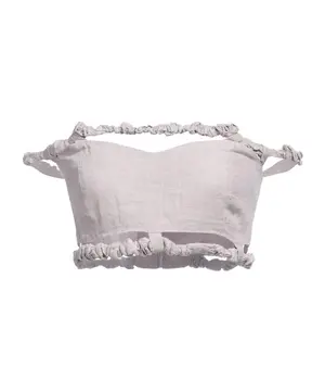 GANNI Deep Neckline Crop Top