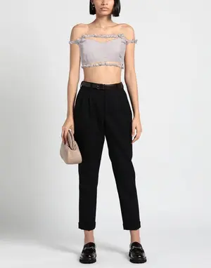 GANNI Deep Neckline Crop Top