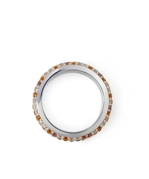 Loewe Thin Pavé Ring In Sterling Silver And Crystals