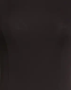 Dolce & Gabbana Solid Long Sleeve Cropped Top