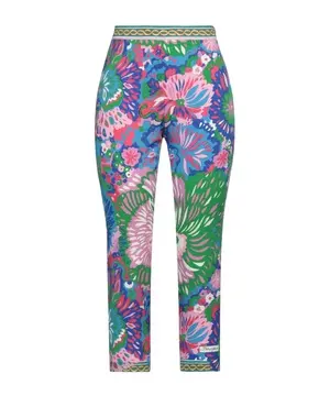 Dolce & Gabbana Floral Print Stretch Cropped Pants