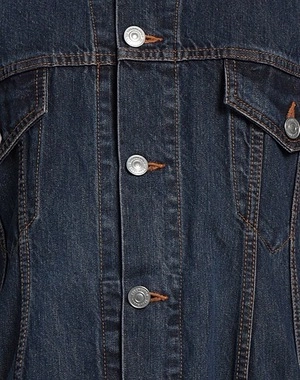 Balenciaga Dark Wash Denim Trucker Jacket