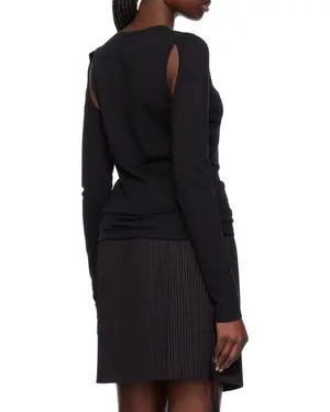 Helmut Lang Cut-out Fine-knit Jumper