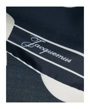 Jacquemus Polka Dot Heart Silk Scarf