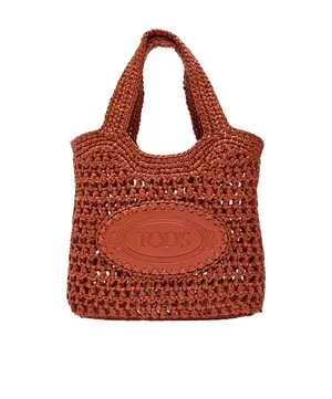 TOD'S Rattan Handbag - Brown