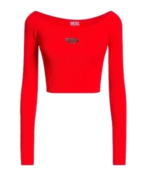 DIESEL® Light And Thin Knitted Sweater - Red