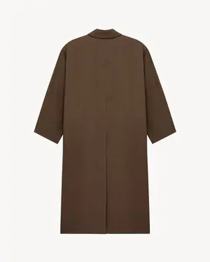 Saint Laurent Trench Coat In Water-repellent Cotton